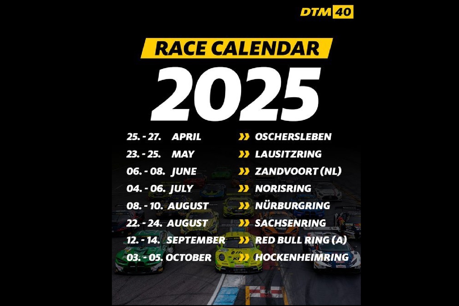 DTM – Calendario 2025 all’insegna della continuità | http://www.italian ...